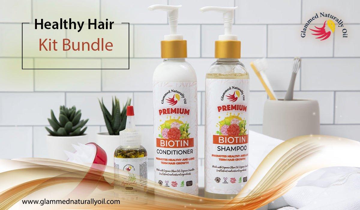 Best Healthy Hair Kit Bundle | Glammed Naturally Oil