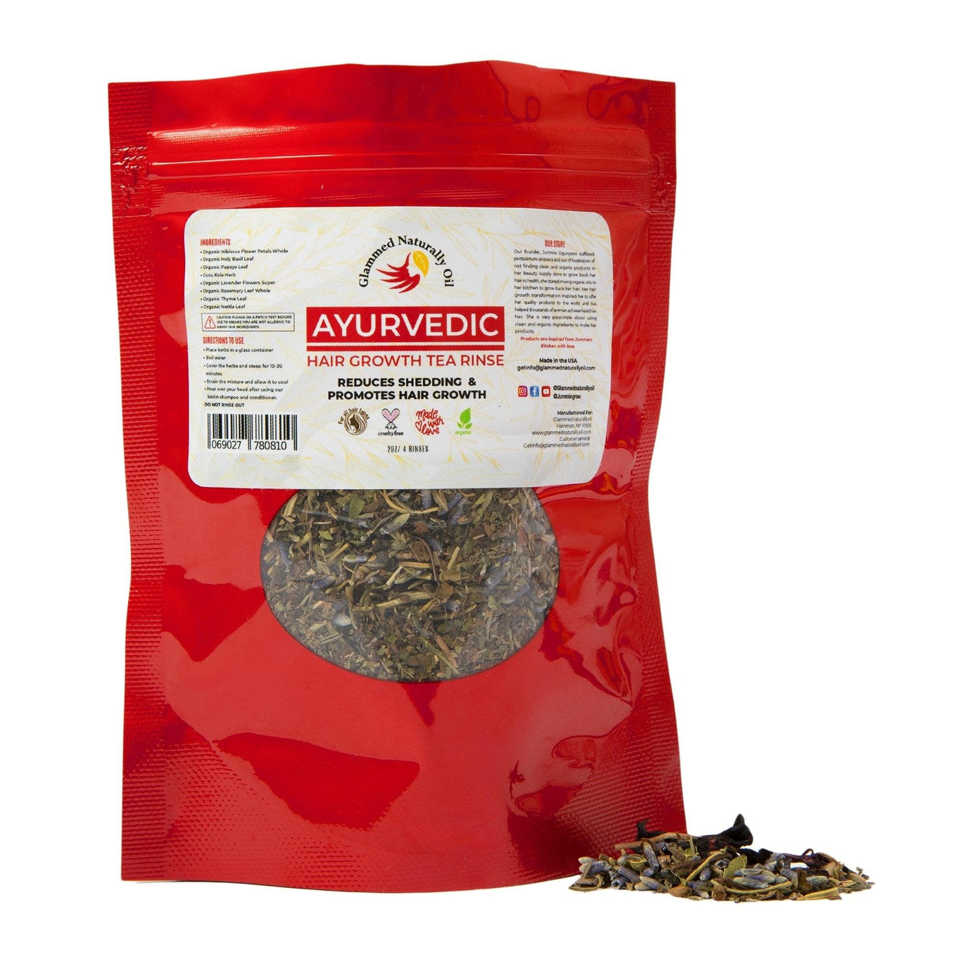 Ayurvedic Hair Growth Tea Rinse Treatment - Nourish & Strengthen Your Hair